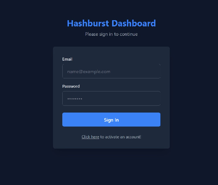 New HashBurst Dashboard :: Synapta